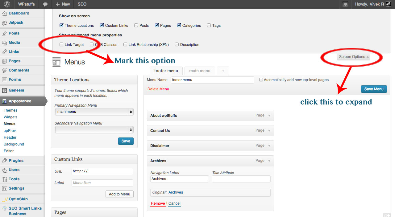 How to open WordPress Menu link in new tab How to open WordPress Menu link in new tab